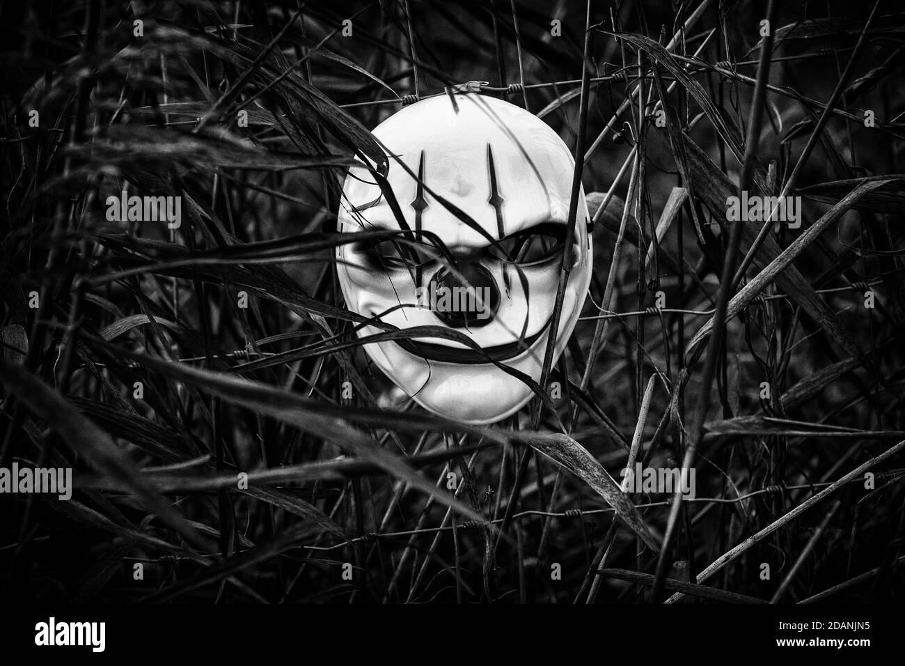 Black And White Mask Wallpaper