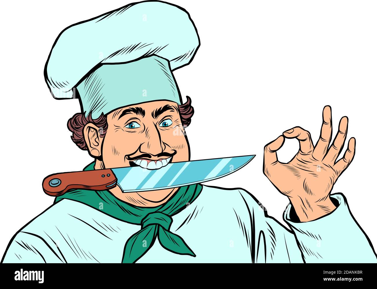 Black male man cooking Stock Vector Images - Alamy