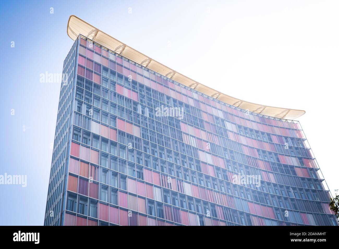 skyscraper with colorful windows in berlin Stock Photo - Alamy