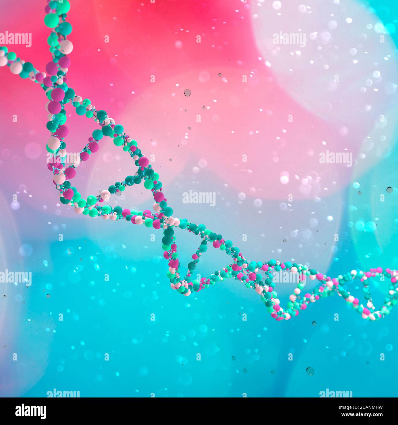 DNA helix, Deoxyribonucleic acid is a thread-like chain of nucleotides ...