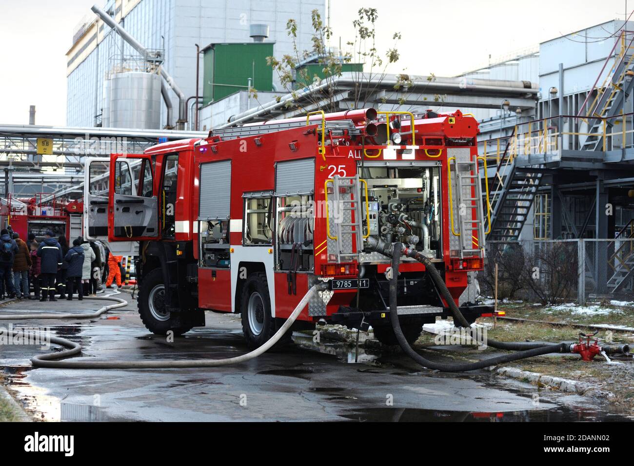 Parked Fire Truck High Resolution Stock Photography and Images - Alamy