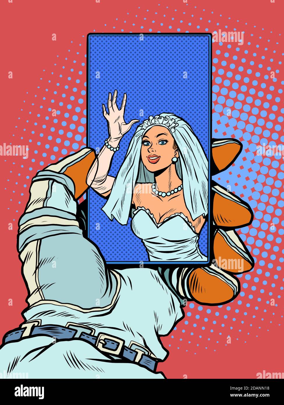 Girlfriend internet Stock Vector Images - Alamy