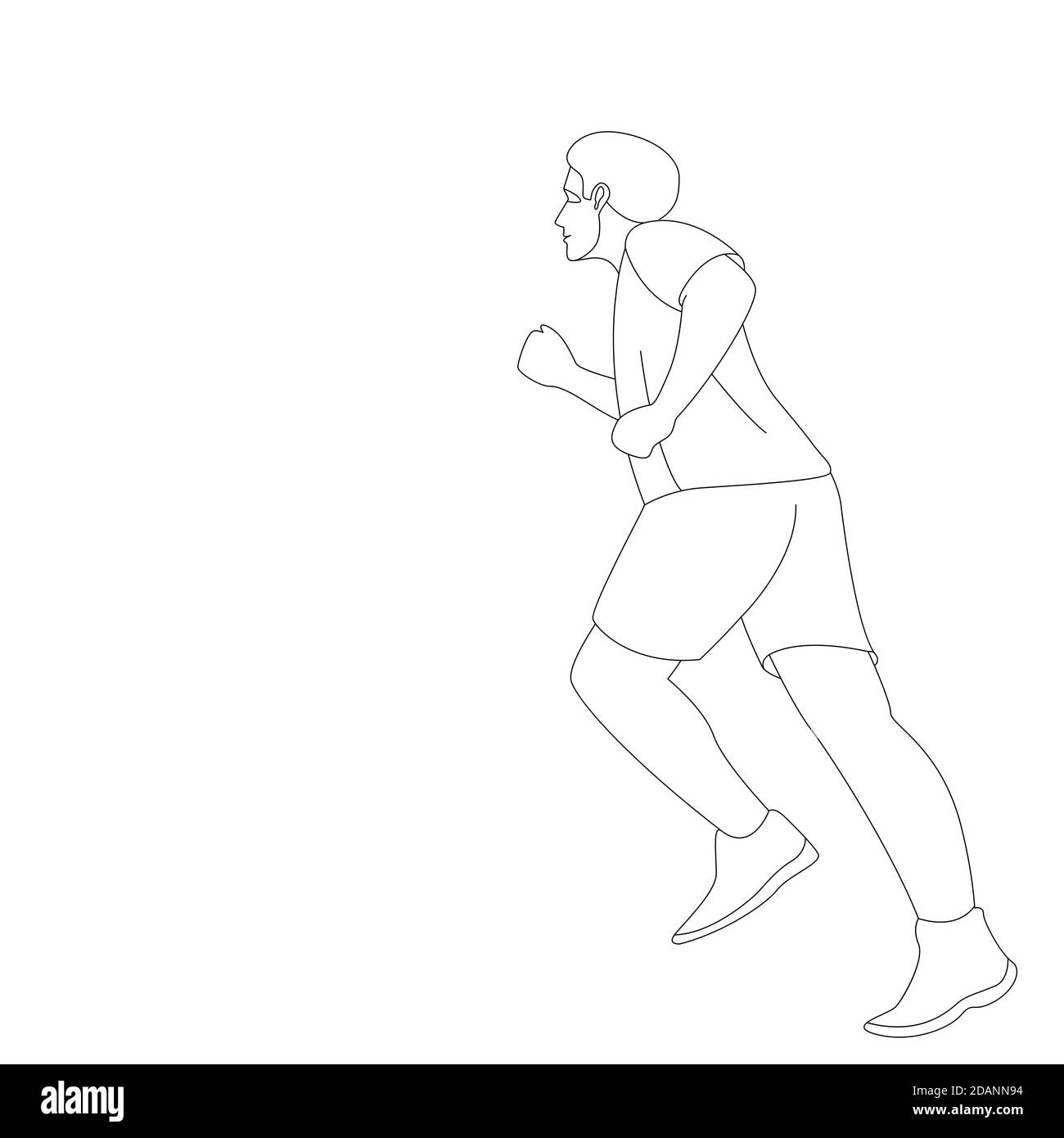 Running race draw Black and White Stock Photos & Images - Alamy