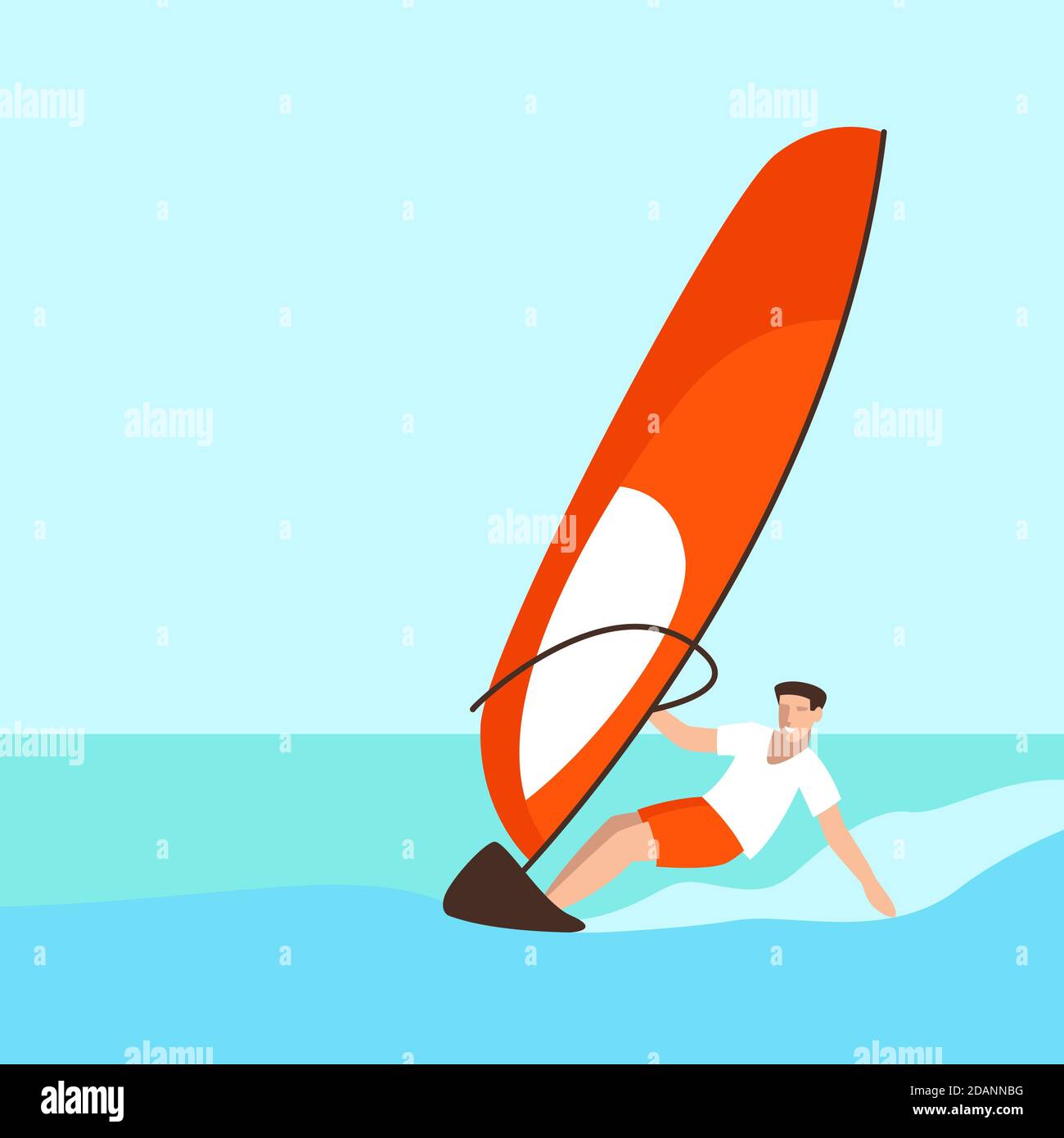 Windsurf cartoon hi-res stock photography and images - Alamy