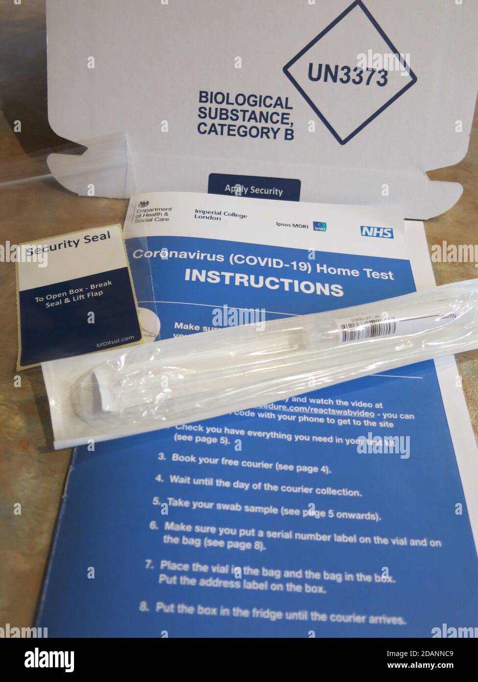 Home coronavirus testing kits are mailed to a random section of the ...