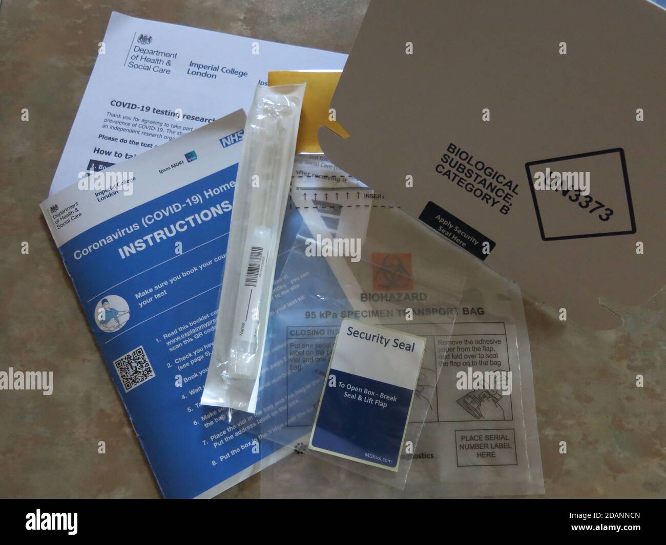 Home coronavirus testing kits are mailed to a random section of the ...