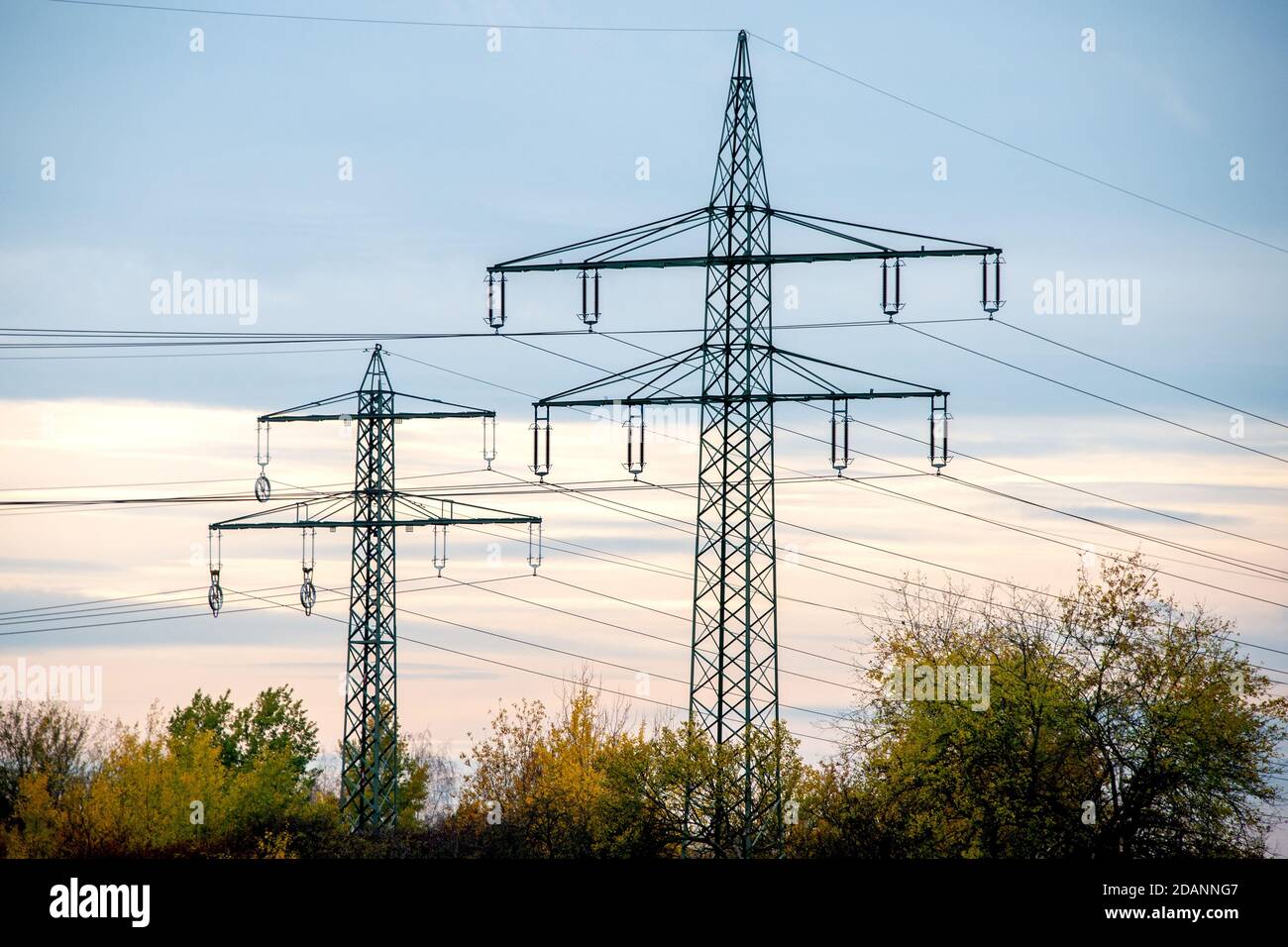 Electricity pylon motorway hi-res stock photography and images - Alamy
