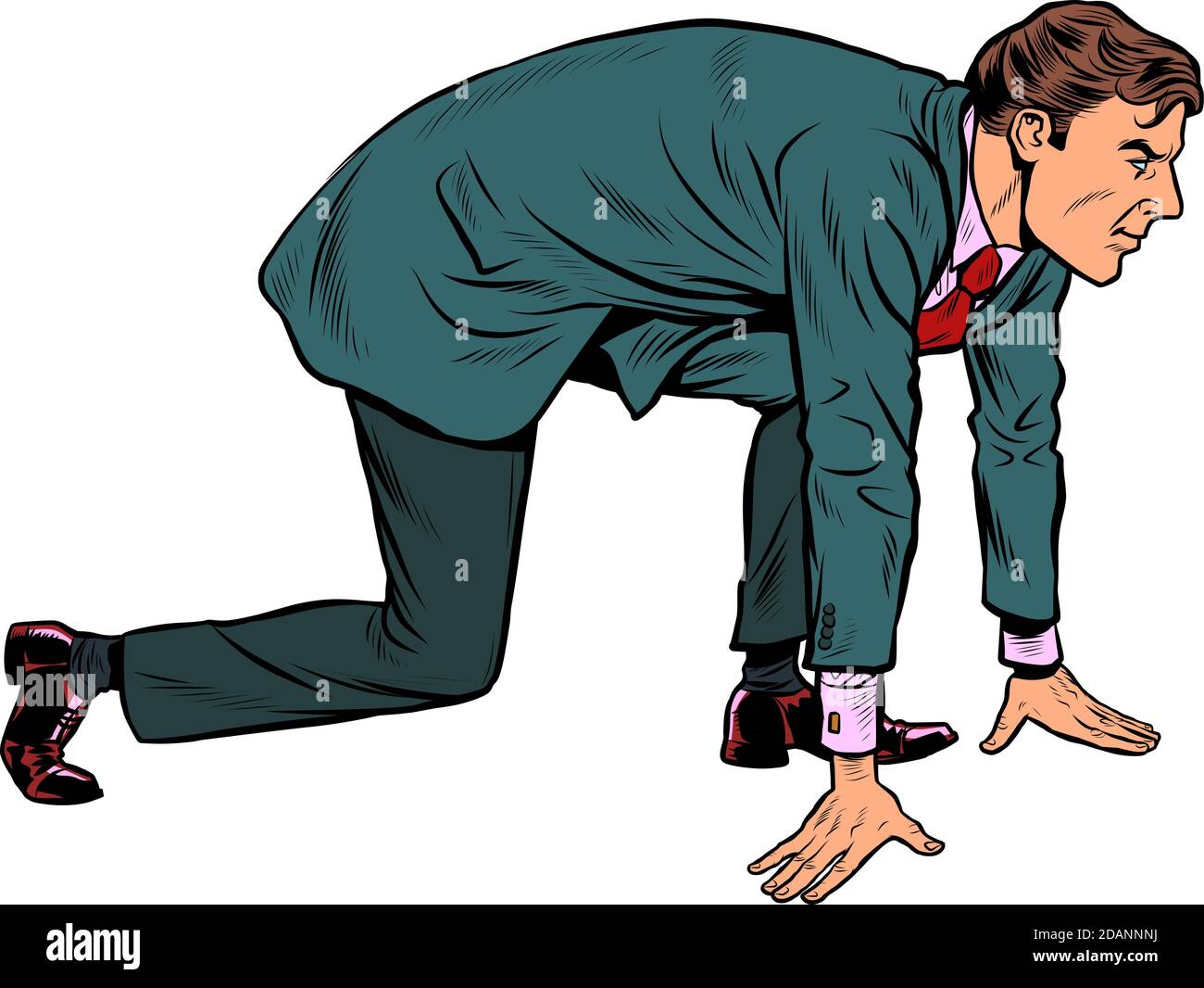 Sprint start running track Stock Vector Images - Alamy