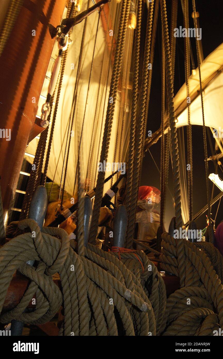 Square rigged training vessel hi-res stock photography and images - Alamy