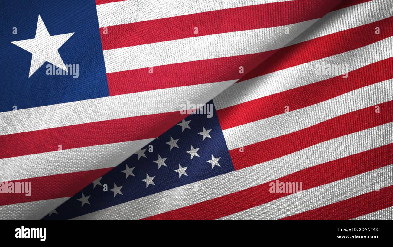 Usa and liberia flags hi-res stock photography and images - Alamy