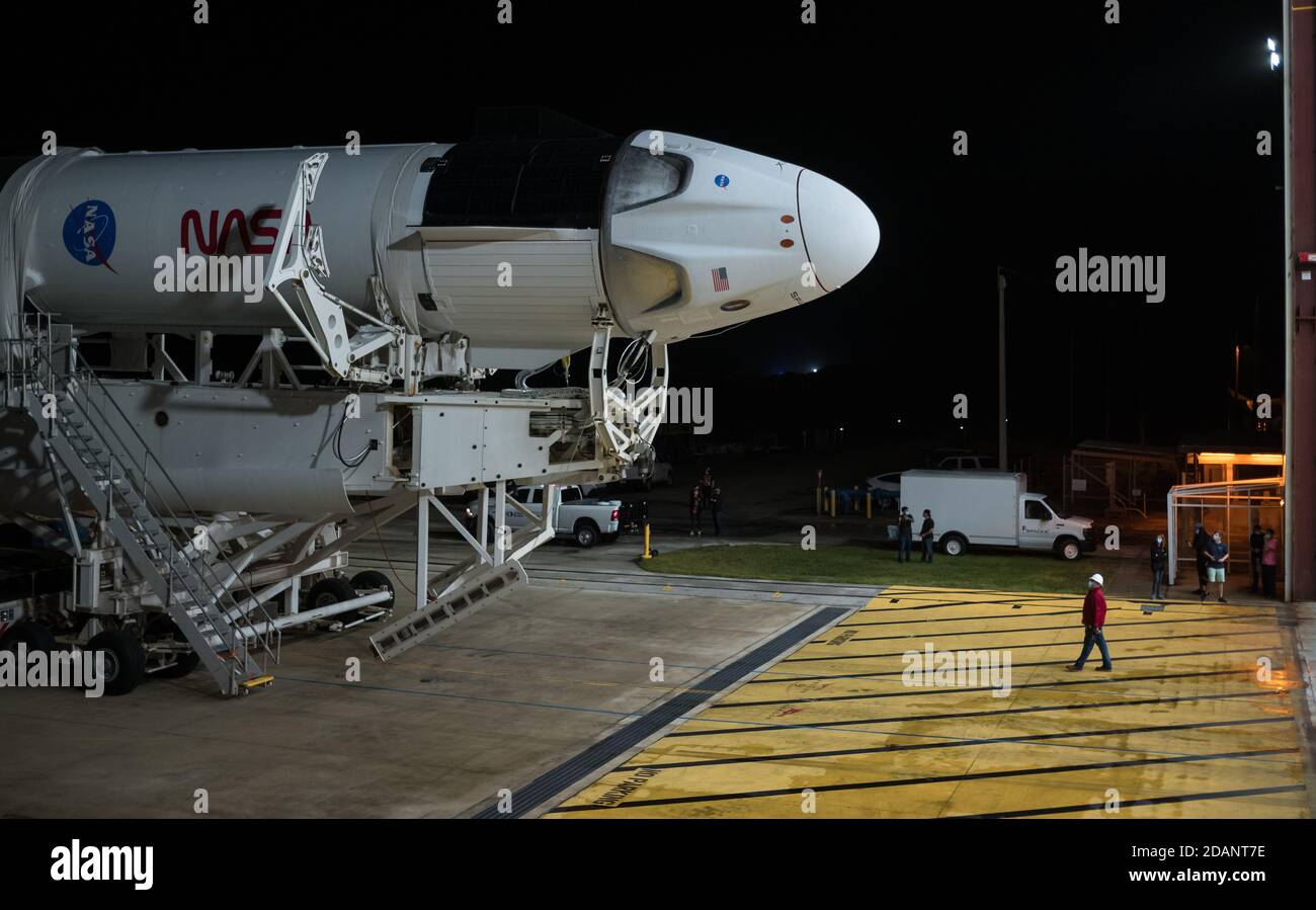 Spacex Dragon Rocket In Hanger