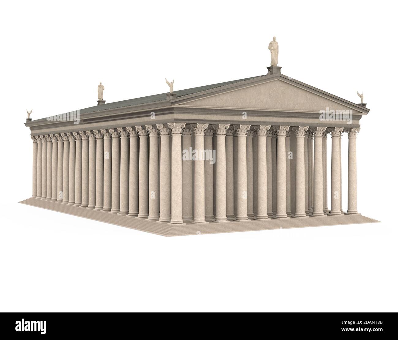 Greek Temple Isolated Stock Photo - Alamy