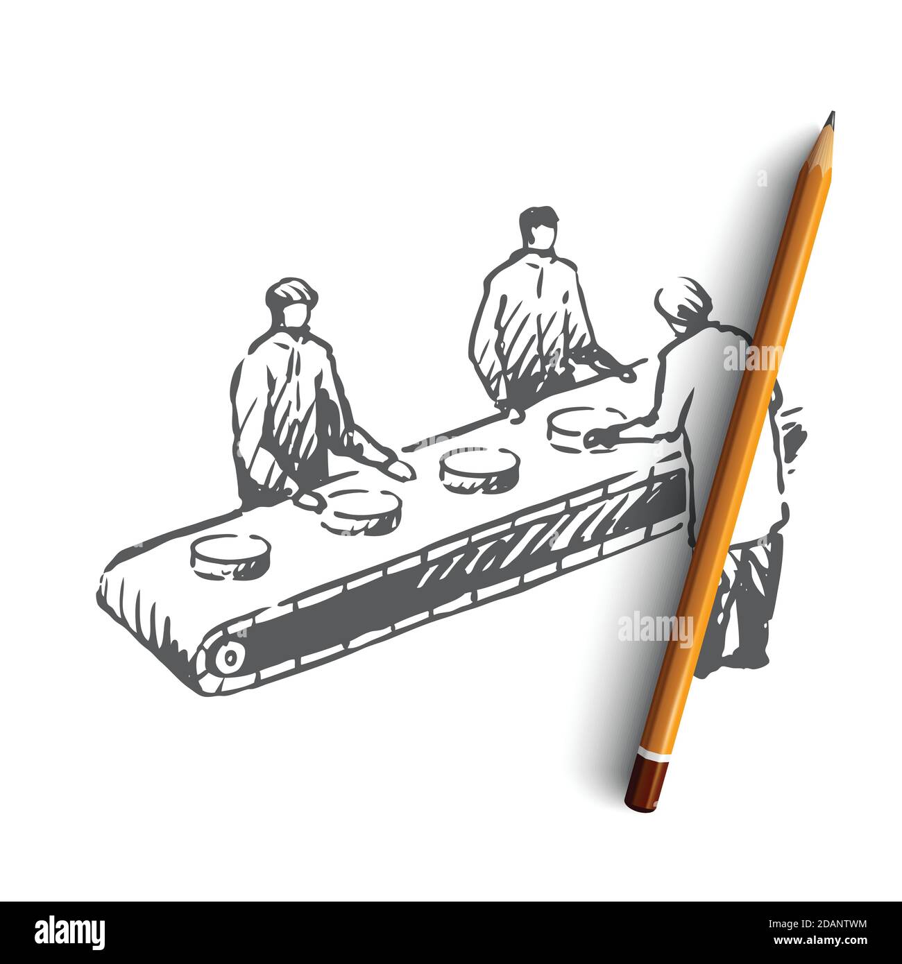 Commercial dairy operation Stock Vector Images - Alamy