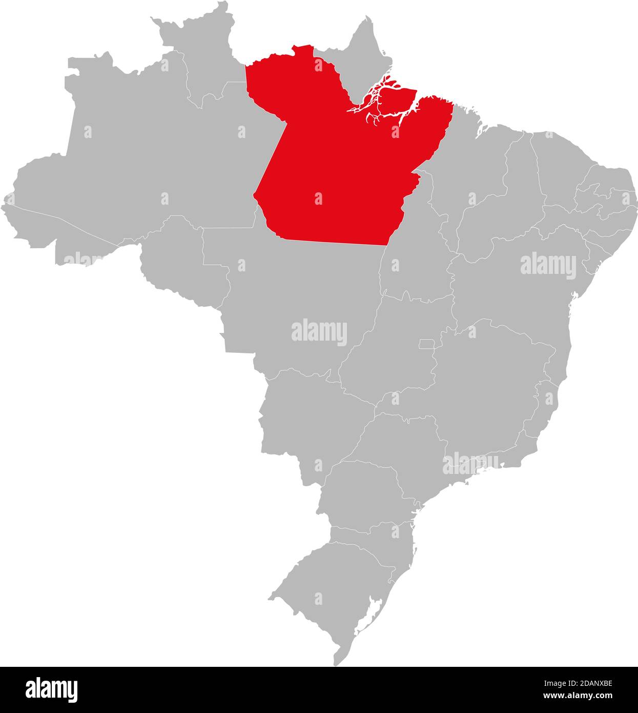 Map of para hi-res stock photography and images - Alamy