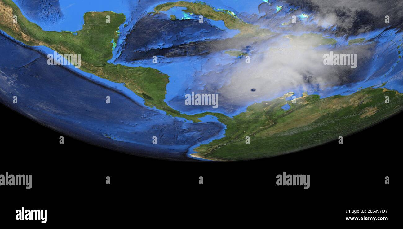 Hurricane from Space. Elements of this high resolution 3d rendering are ...