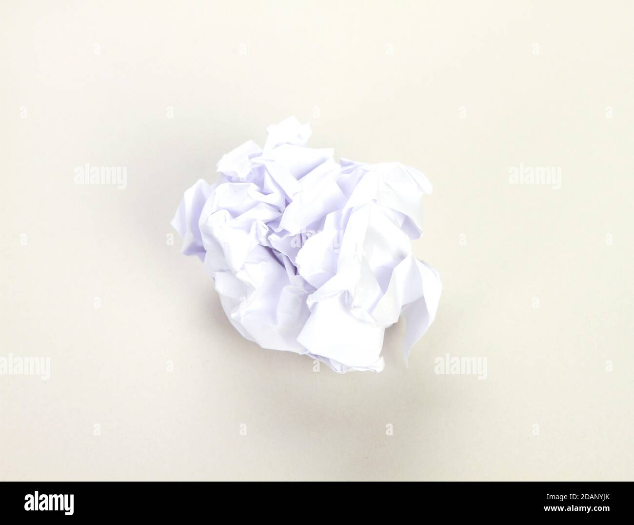 Closeup shot of a crumpled paper on a white background Stock Photo - Alamy