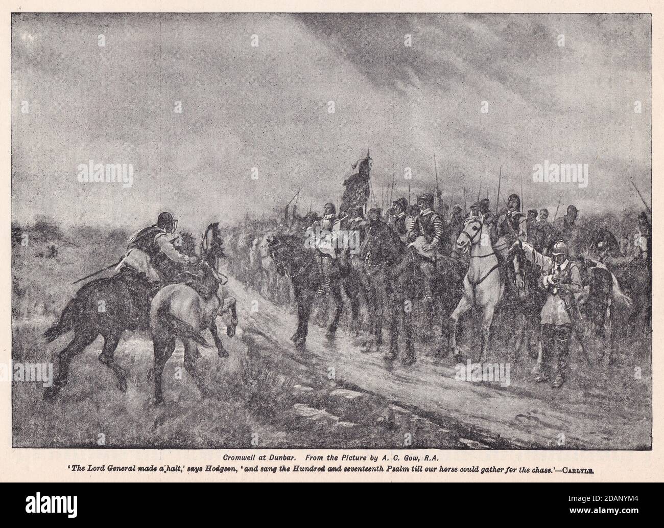 Oliver cromwell battle painting hi-res stock photography and images - Alamy