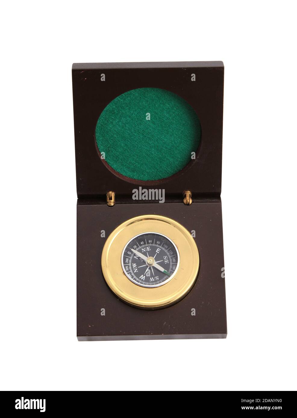 Antique compass wooden box hi-res stock photography and images - Alamy
