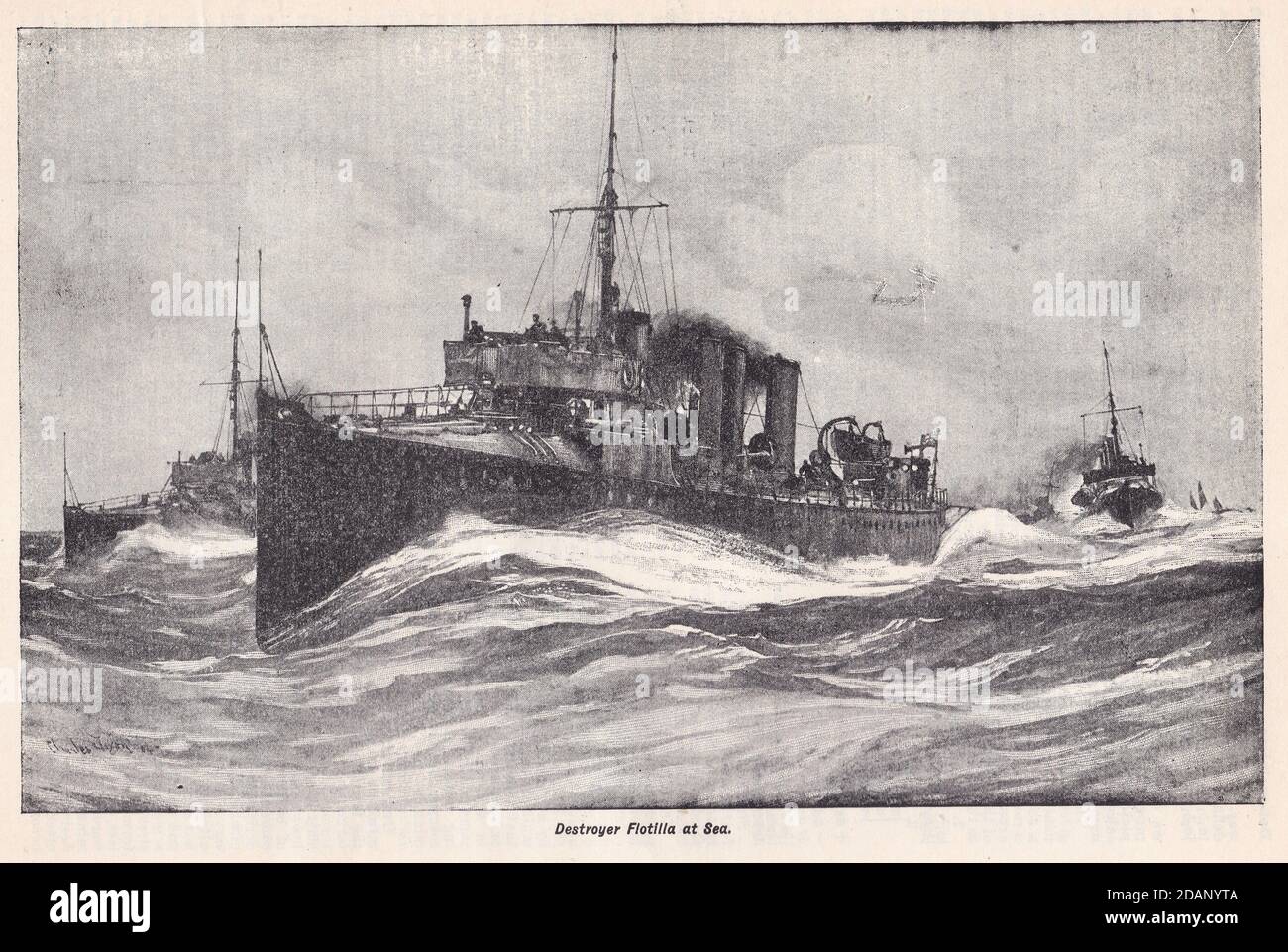 Royal navy destroyer flotilla hi-res stock photography and images - Alamy