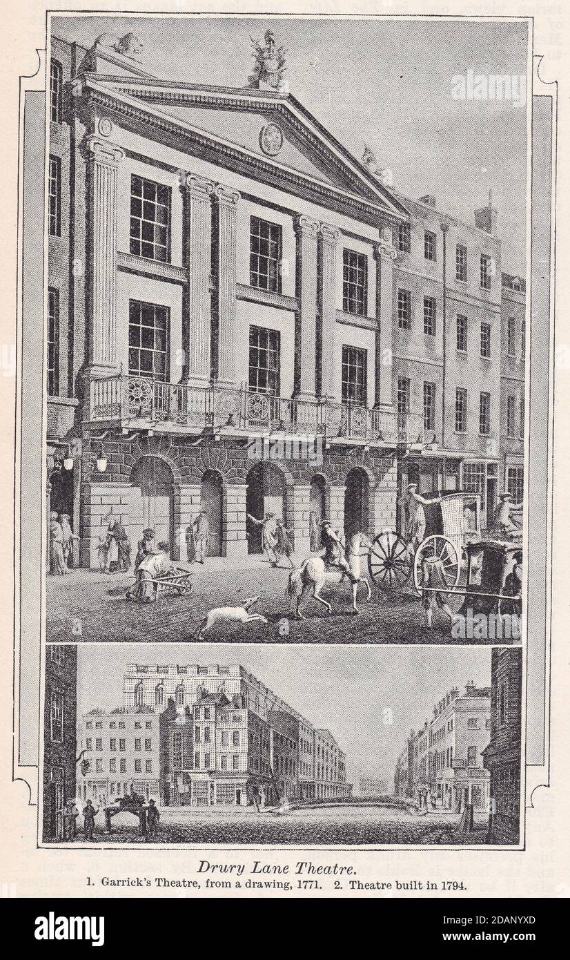 Theatre royal drury lane 18th century hi-res stock photography and ...