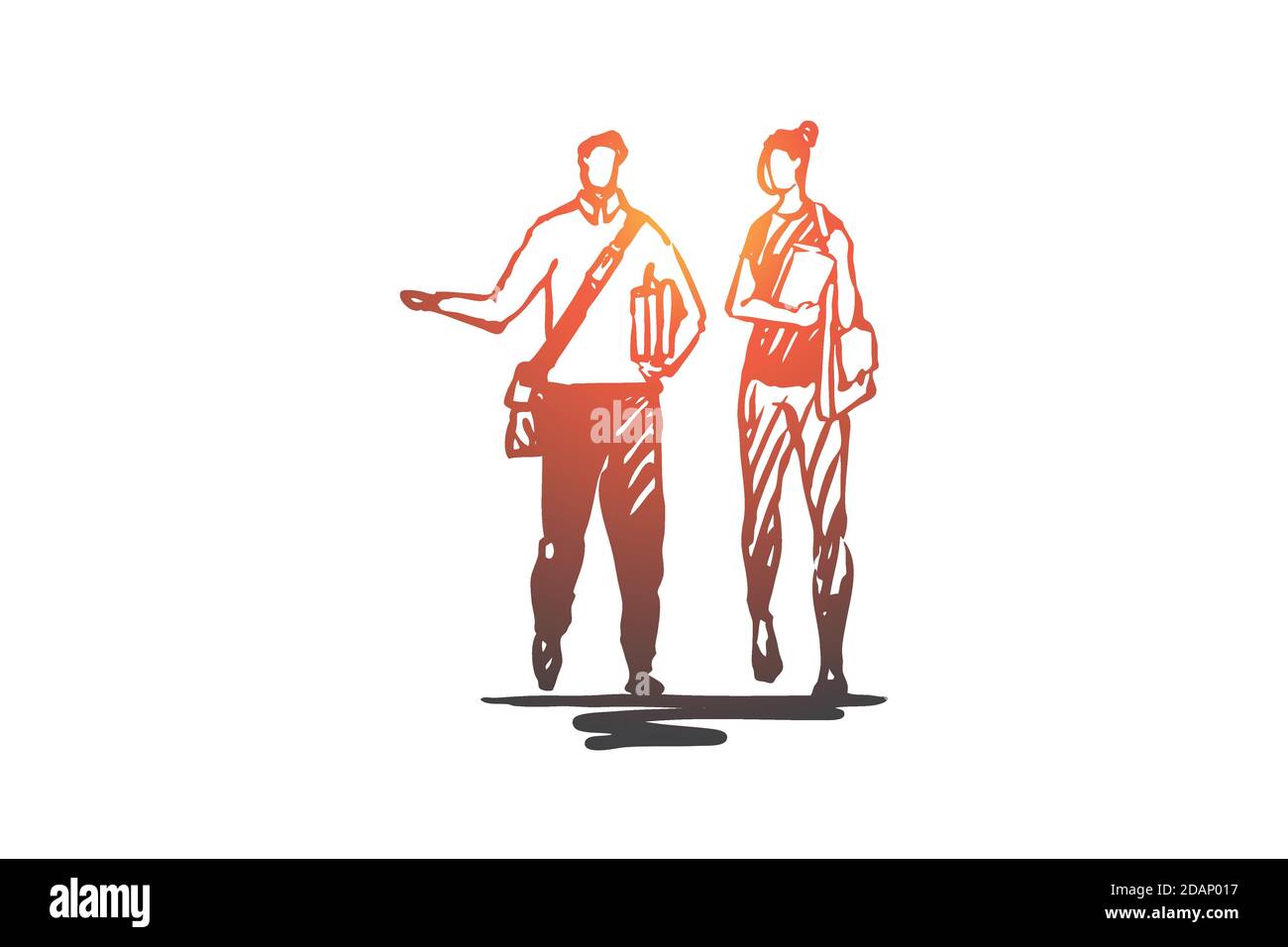 Woman walk back view Stock Vector Images - Alamy