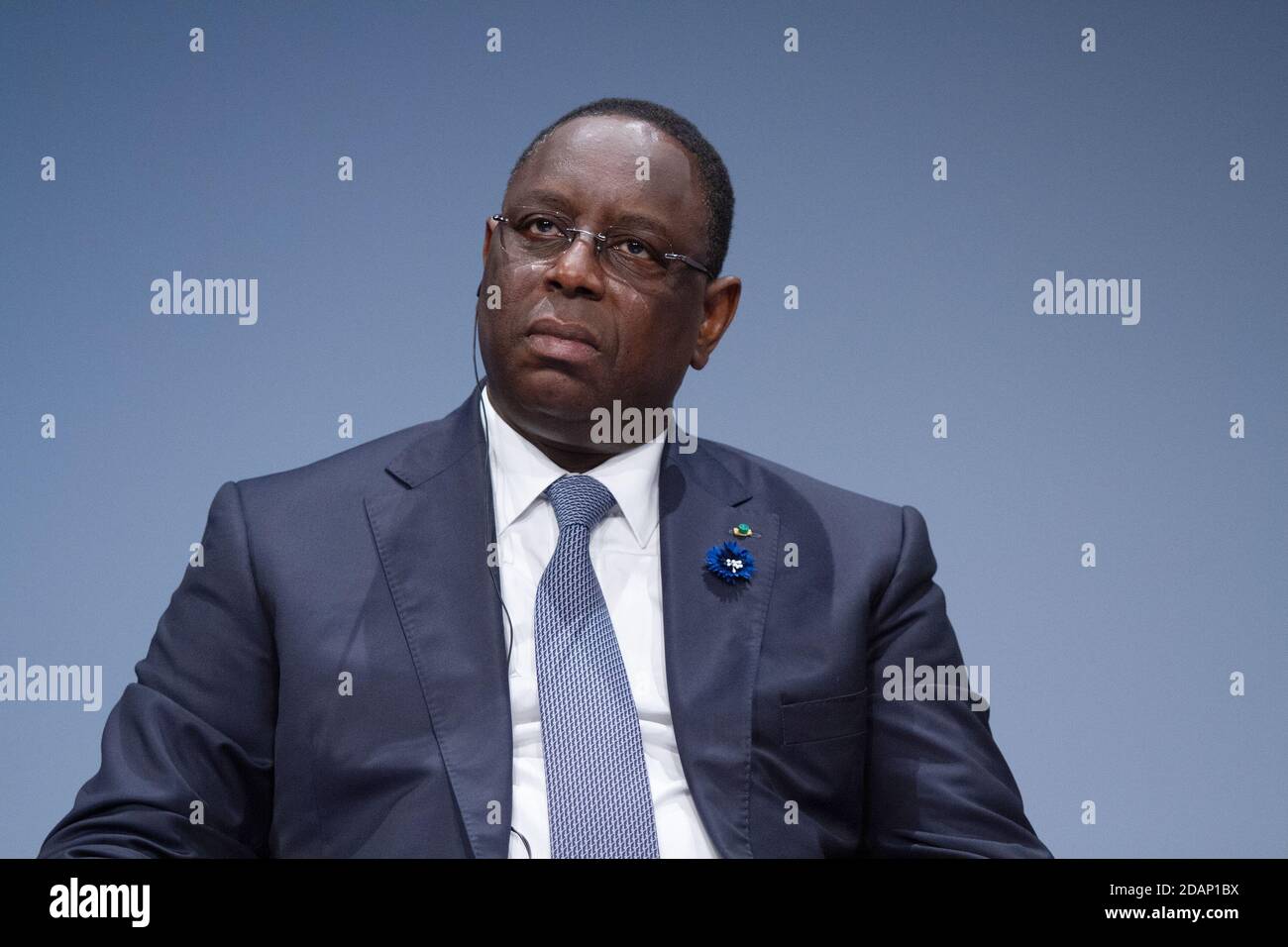 Paris, France, 12th november 2018, Macky Sall, President of Republic of ...