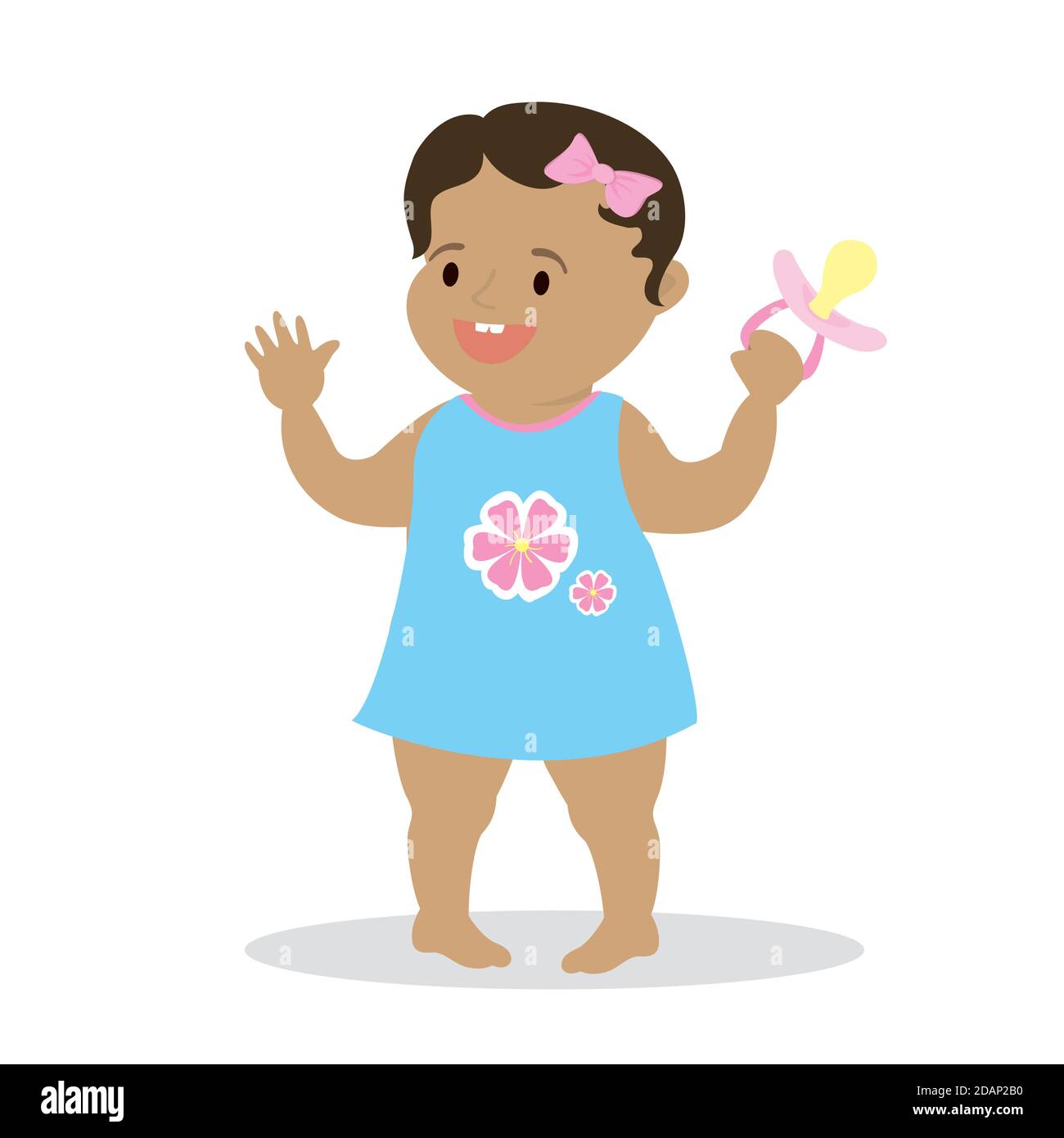 Baby pacifier front view Stock Vector Images - Alamy