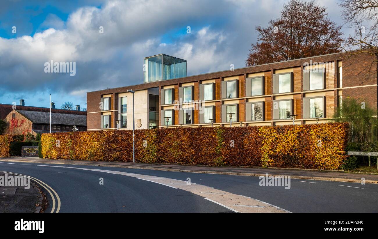 Fitzwilliam College Cambridge University aka Fitz. Main entrance and ...