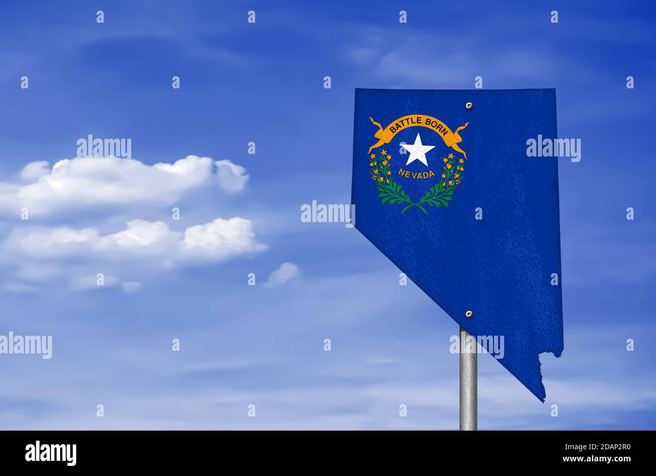 Nevada state map hi-res stock photography and images - Alamy