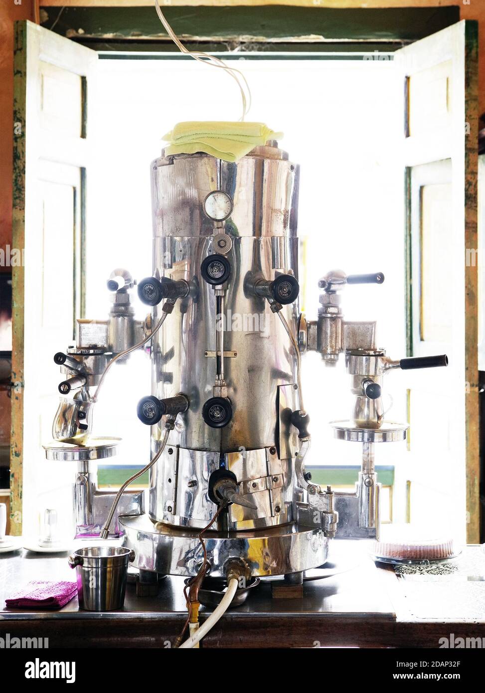 Traditional cafeteria in Salento, Colombia, South America Stock Photo ...