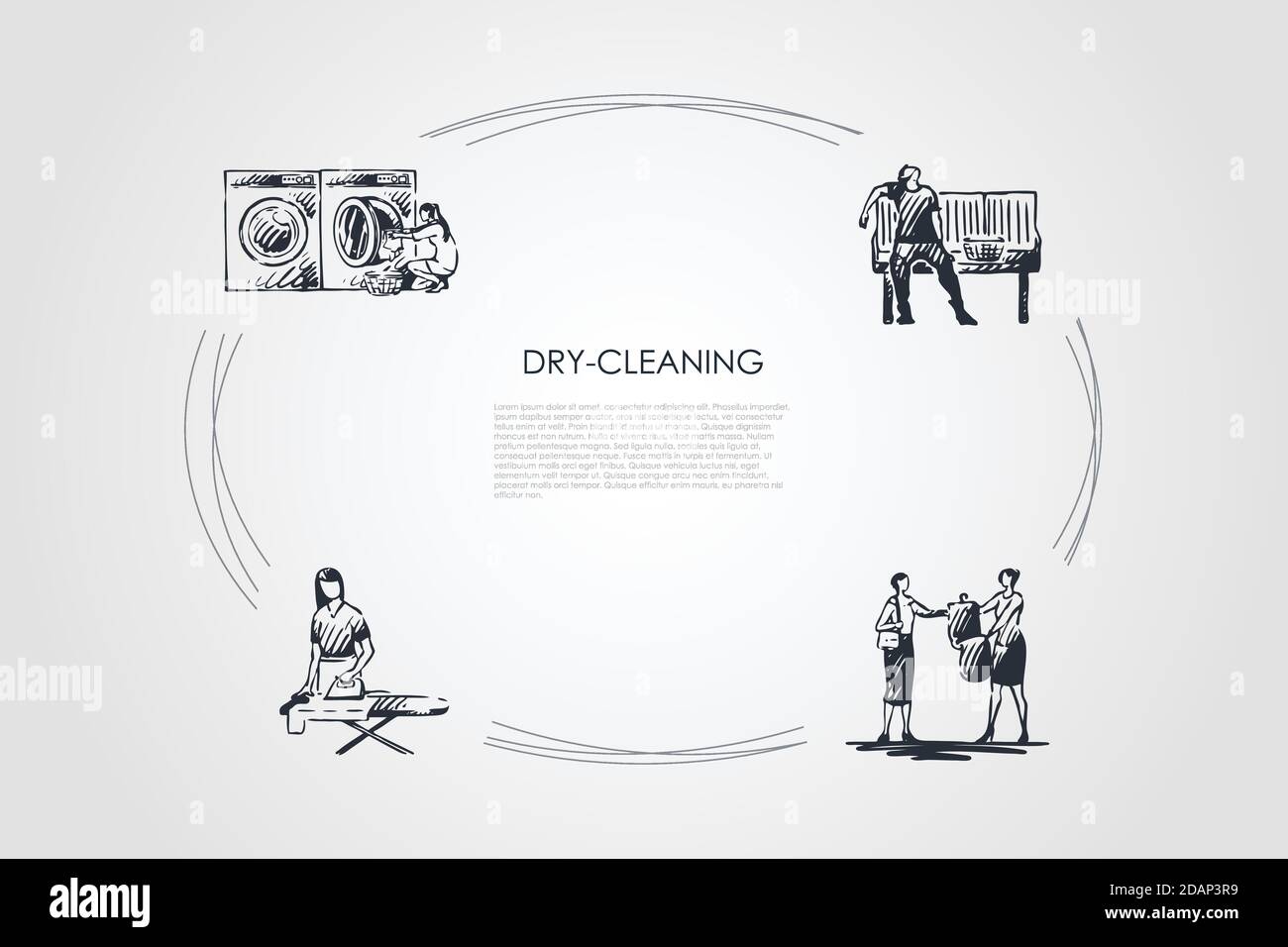 Dry-cleaning - ironing, chemical cleaning, machine washing, drying ...