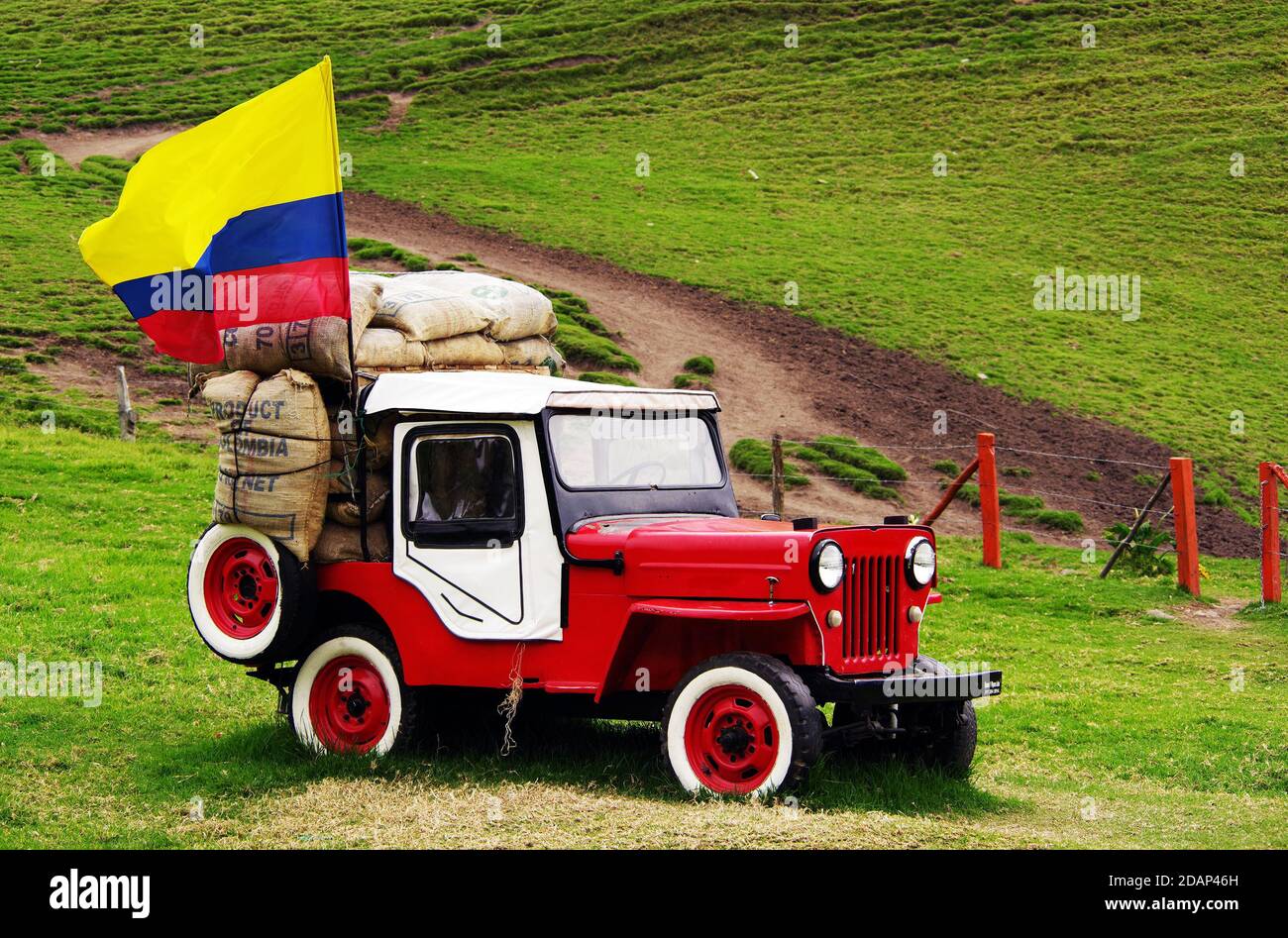 Traditional cafeteria in Salento, Colombia, South America Stock Photo ...