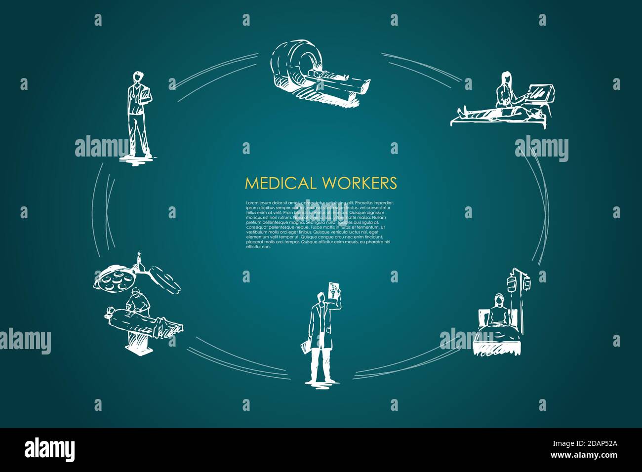 Medical workers - doctor and medical workers in hospitals working with ...