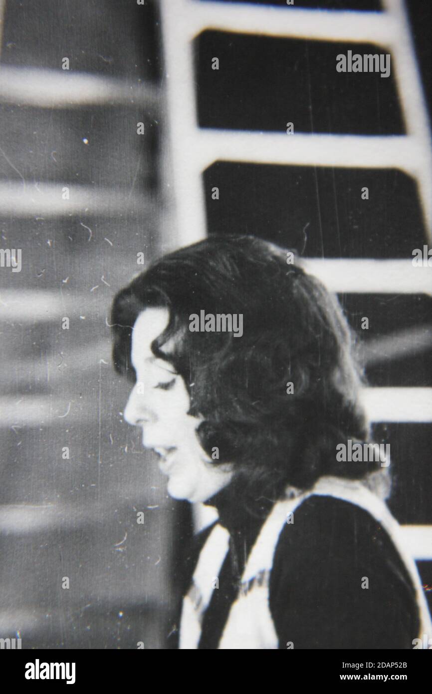 Fine 1970s vintage black and white photography of actors rehearsing a ...