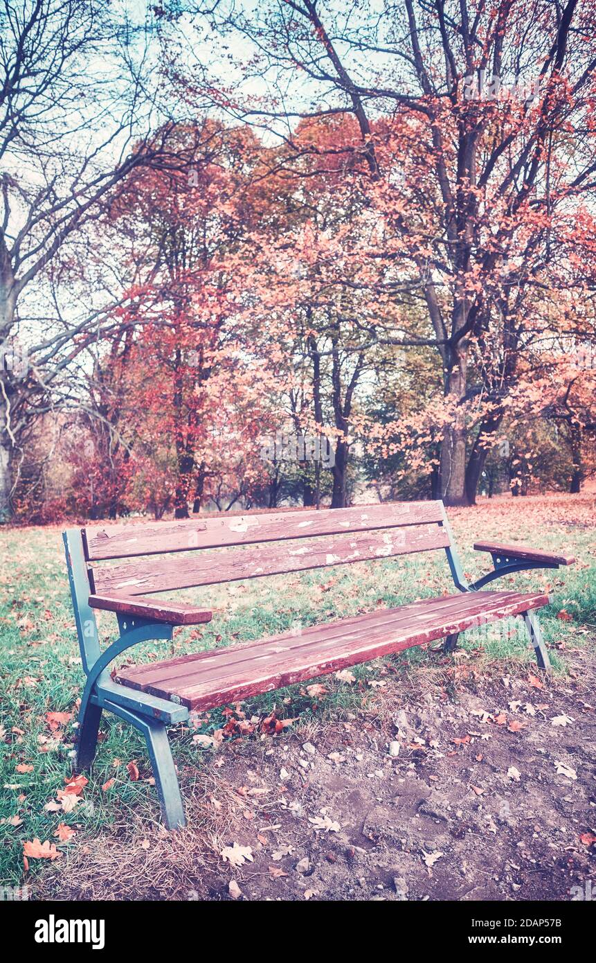 Empty bench nature hi-res stock photography and images - Alamy