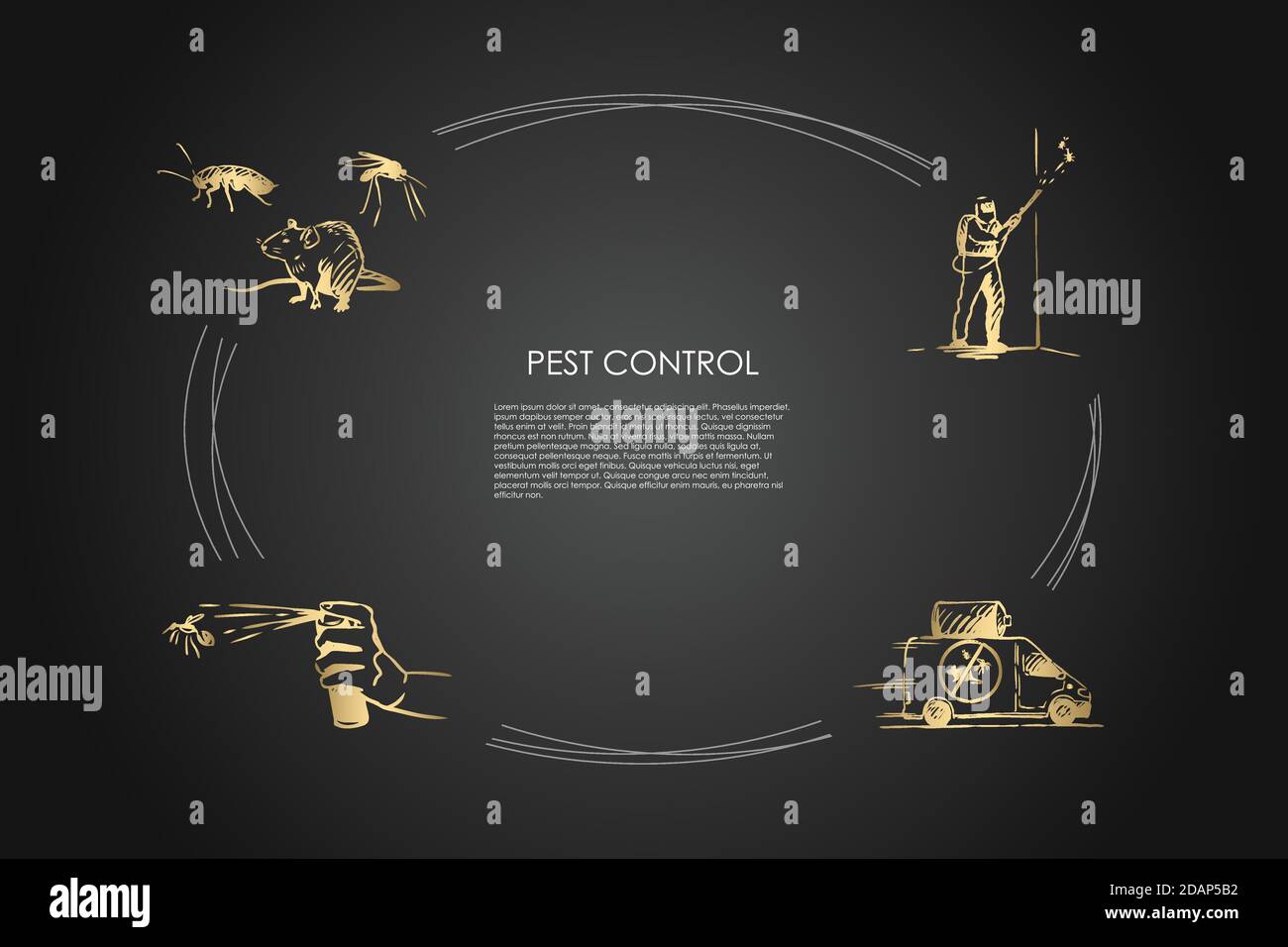 Pest control - mouse, spray and special worker struggling with pest ...