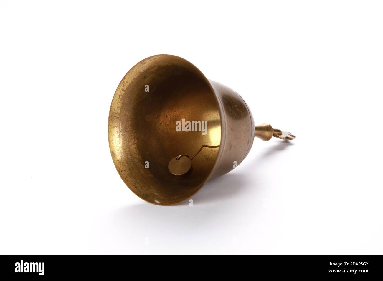 Shiny bell on a white background Stock Photo - Alamy