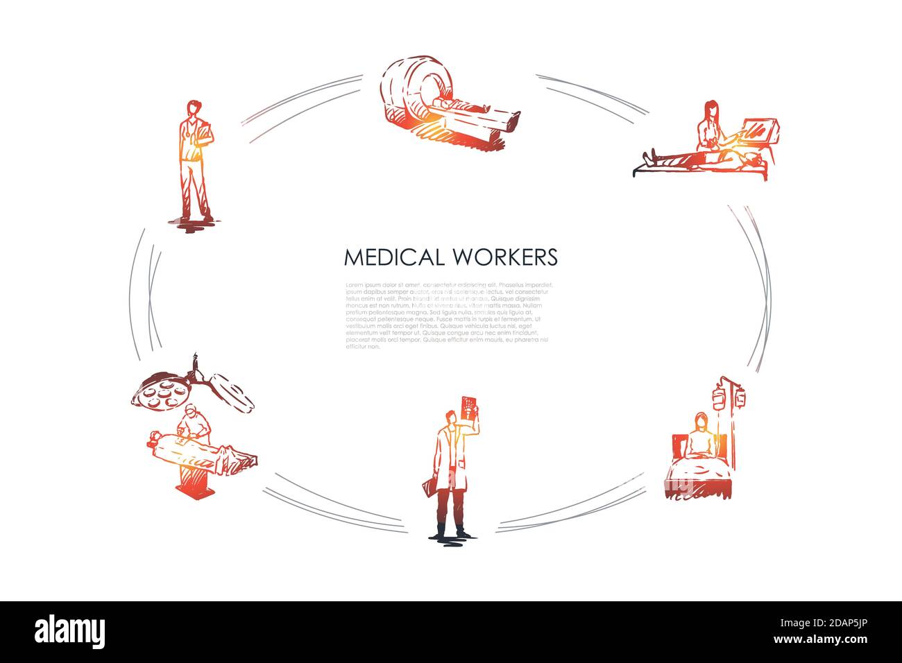 Medical workers - doctor and medical workers in hospitals working with ...