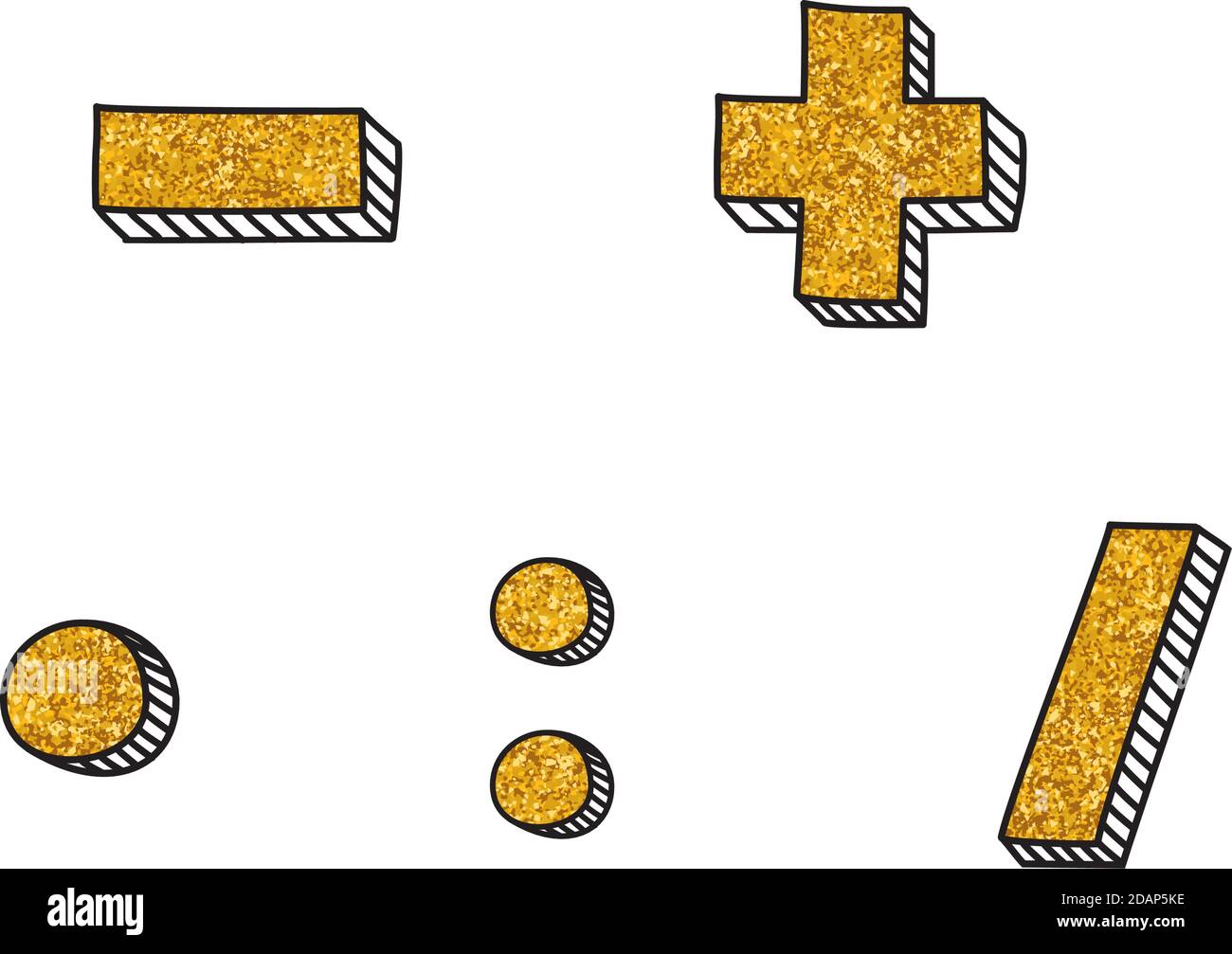 Mathematical symbols on calculator Stock Vector Images - Alamy