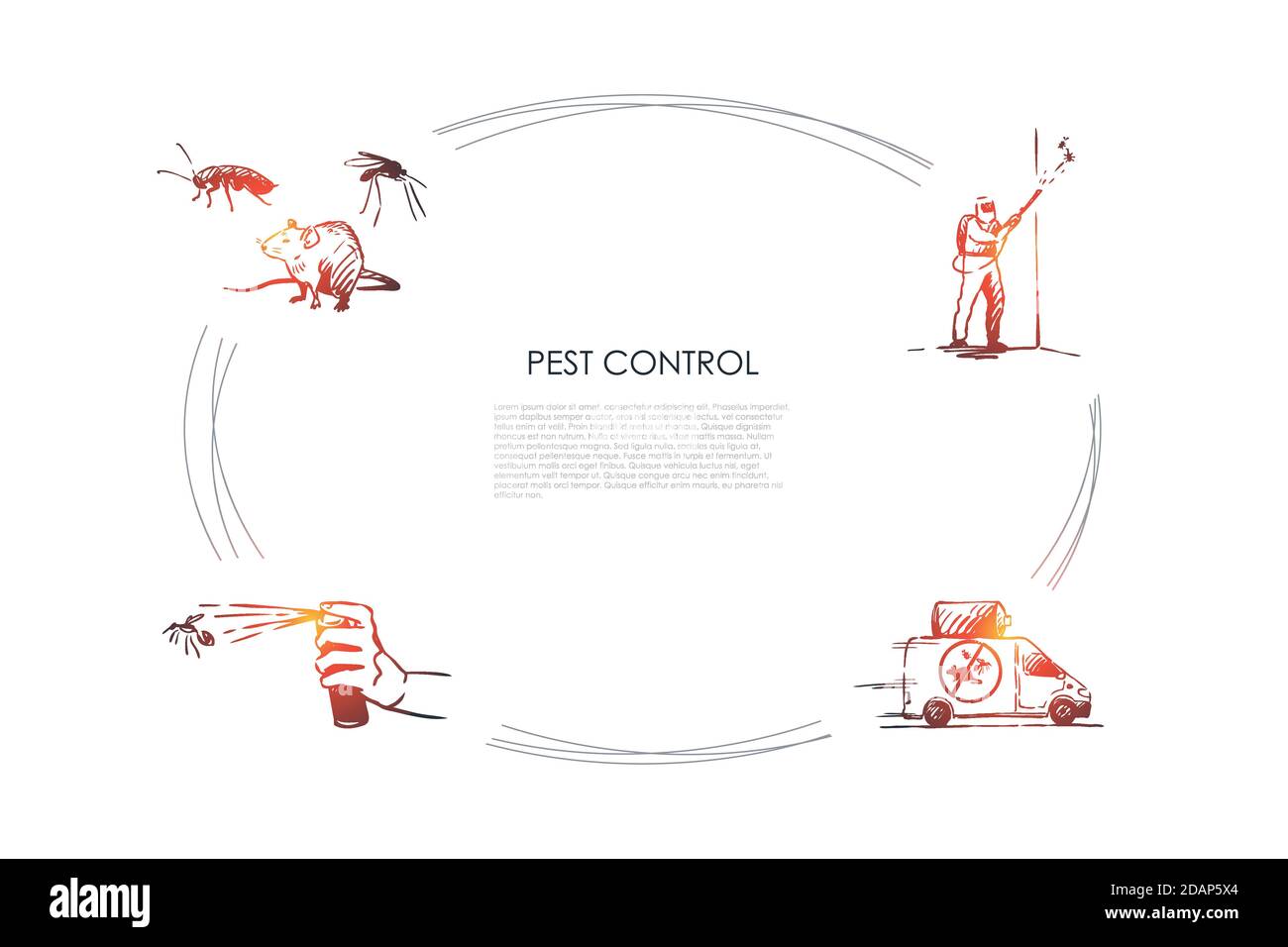 Pest control - mouse, spray and special worker struggling with pest ...