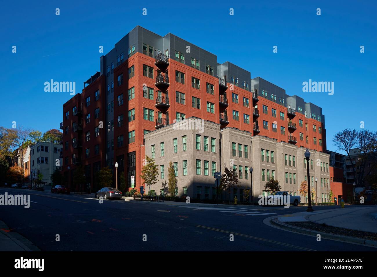 A brand new apartment development, meant to look like New York, SoHo ...