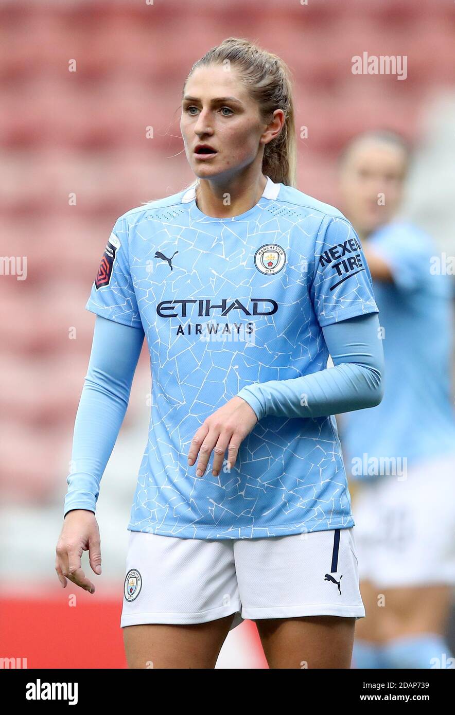 Manchester City's Laura Coombs during the FA Women's Super League match ...