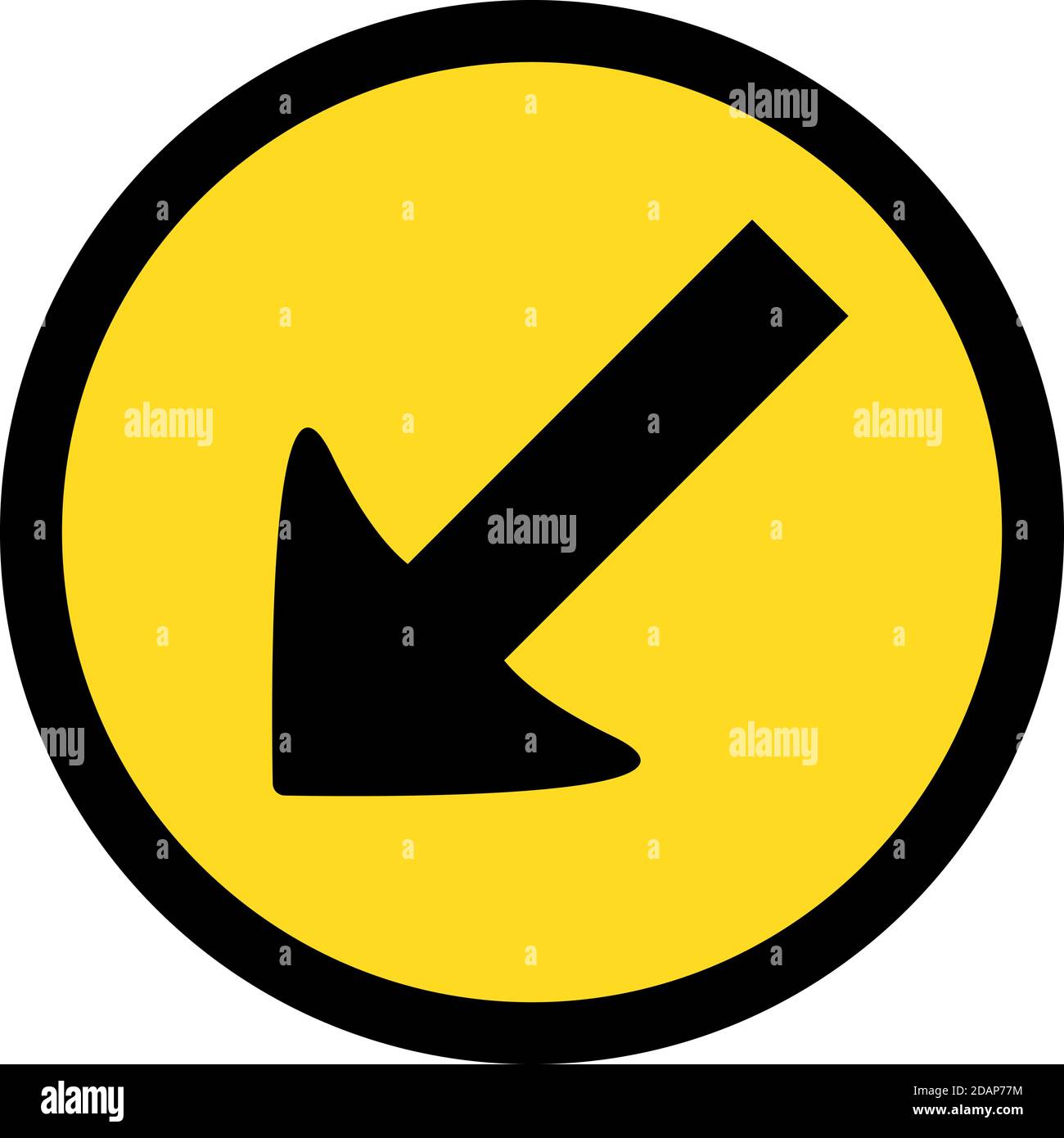 Keep left road sign hi-res stock photography and images - Alamy