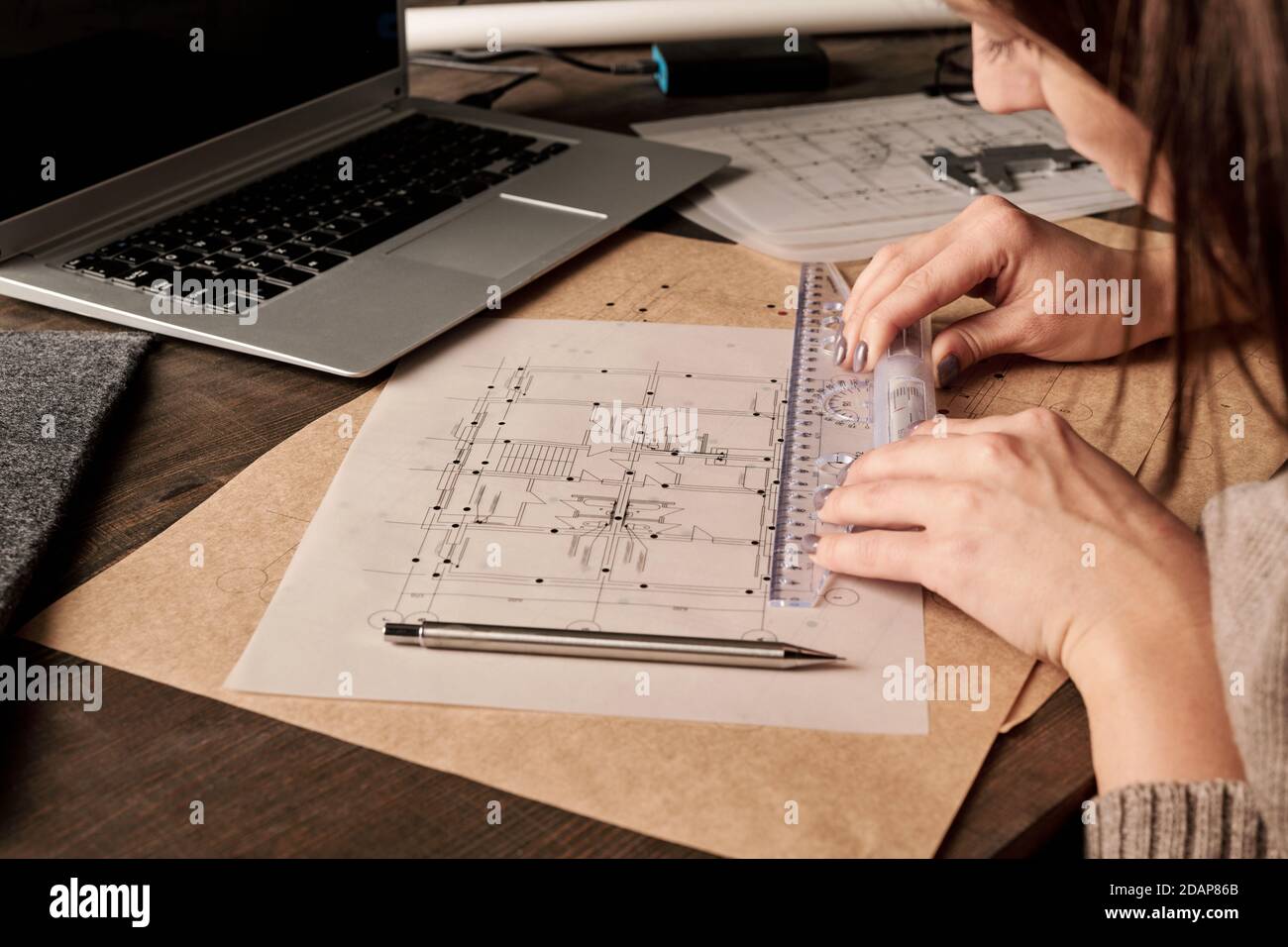Architect ruler hi-res stock photography and images - Alamy