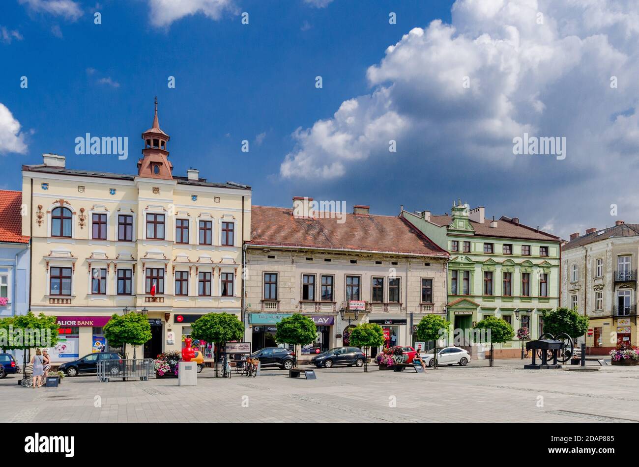 OSWIECIM, LESSER POLAND PROVINCE, POLAND; ger.: Auschwitz. Main Market ...