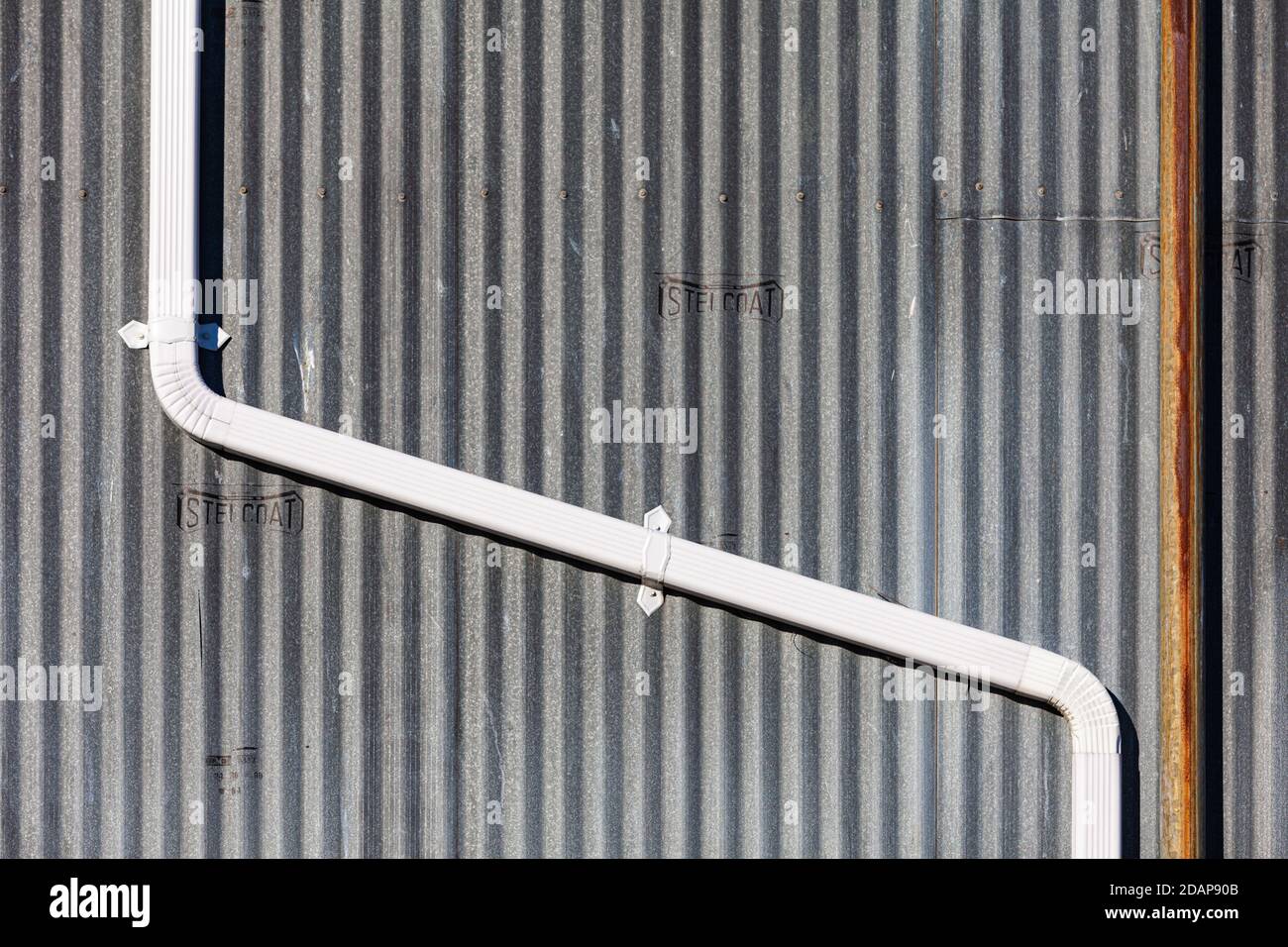 Cladding of corrugated sheet metal hi-res stock photography and images ...