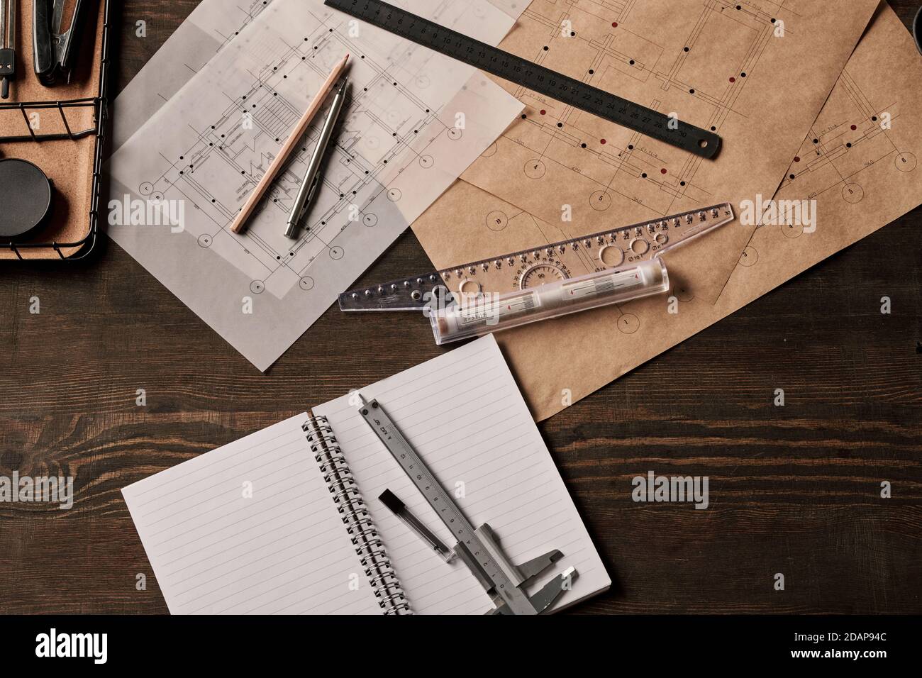 Pencil ruler compass calculator hi-res stock photography and images - Alamy