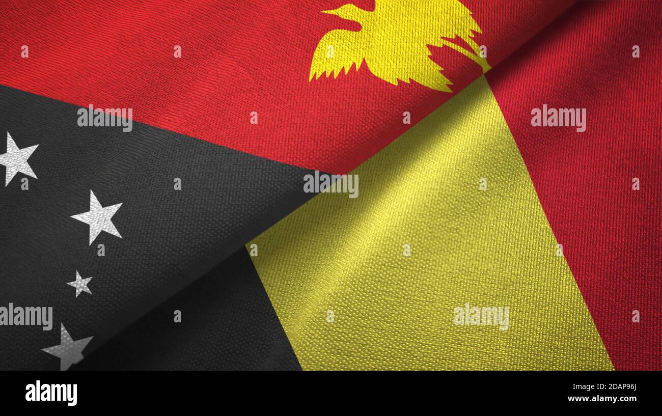 Belgium papua new guinea flag hi-res stock photography and images - Alamy