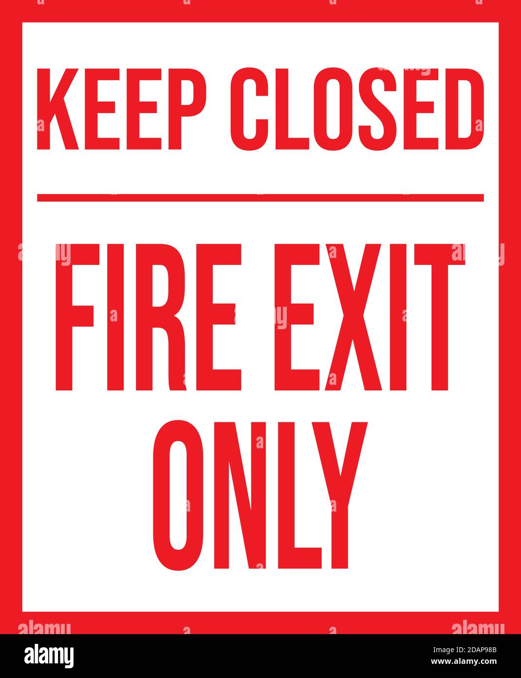 Emergency exit only sign hi-res stock photography and images - Alamy