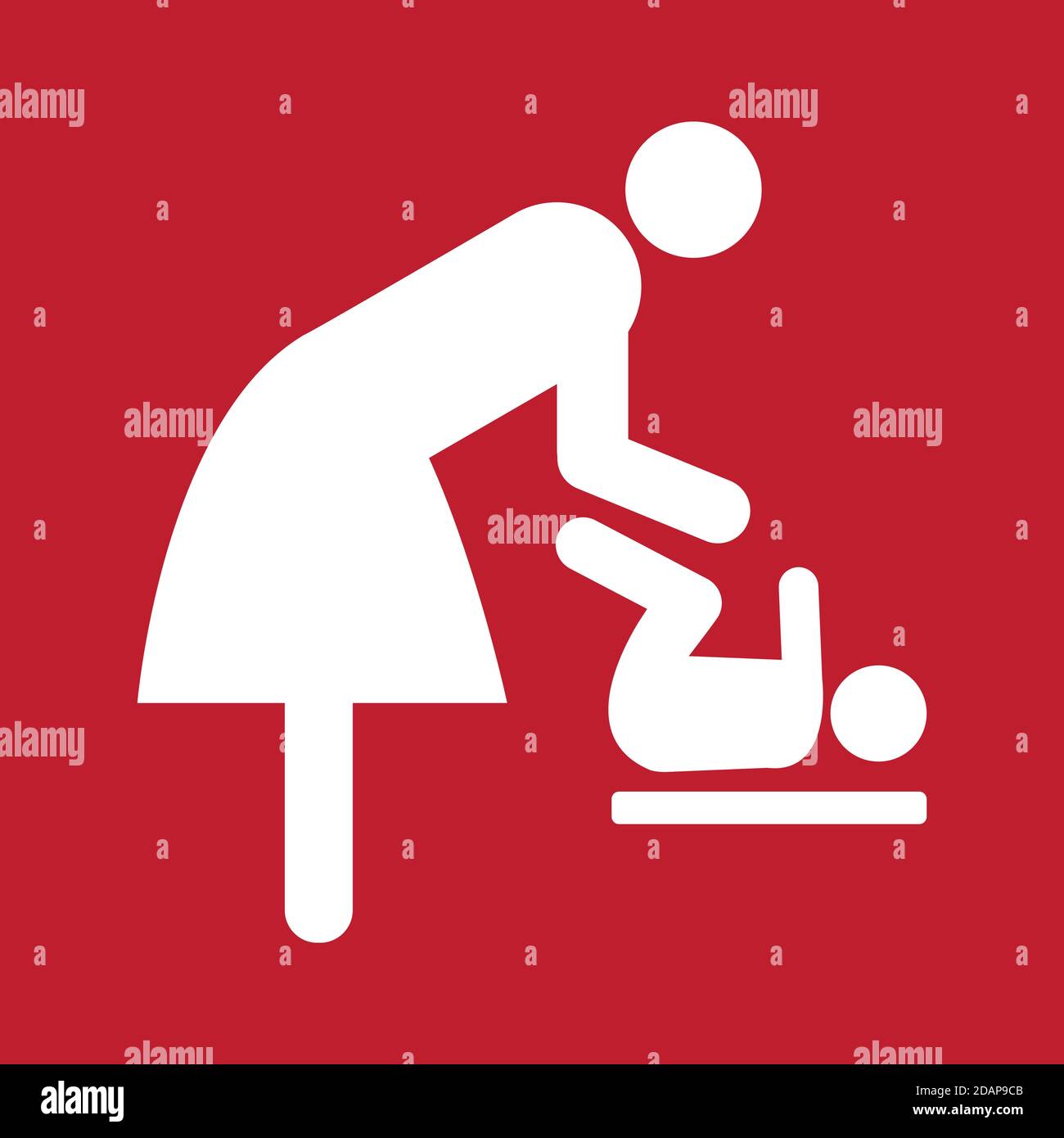 Female sign on toilet door Stock Vector Images - Alamy